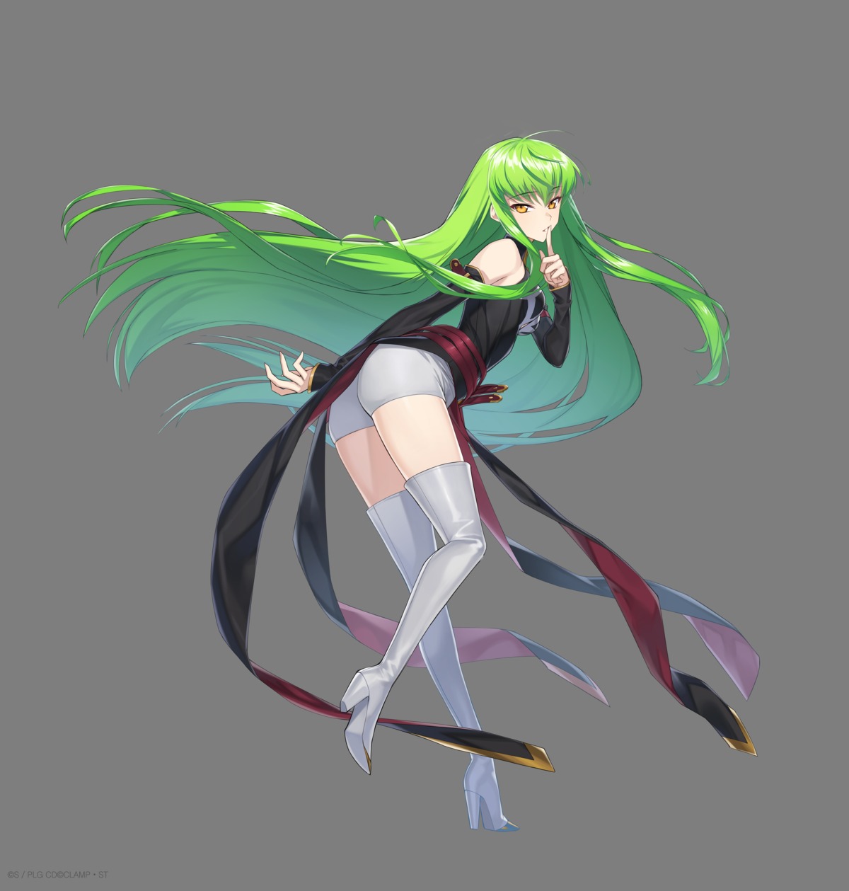 code geass c.c. ass heels thighhighs transparent png | #1057224 | yande.re